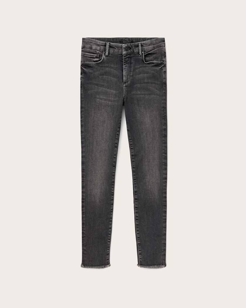 Miller Push Up Skinny Fit Denim Jeans Washed Black | ALLSAINTS